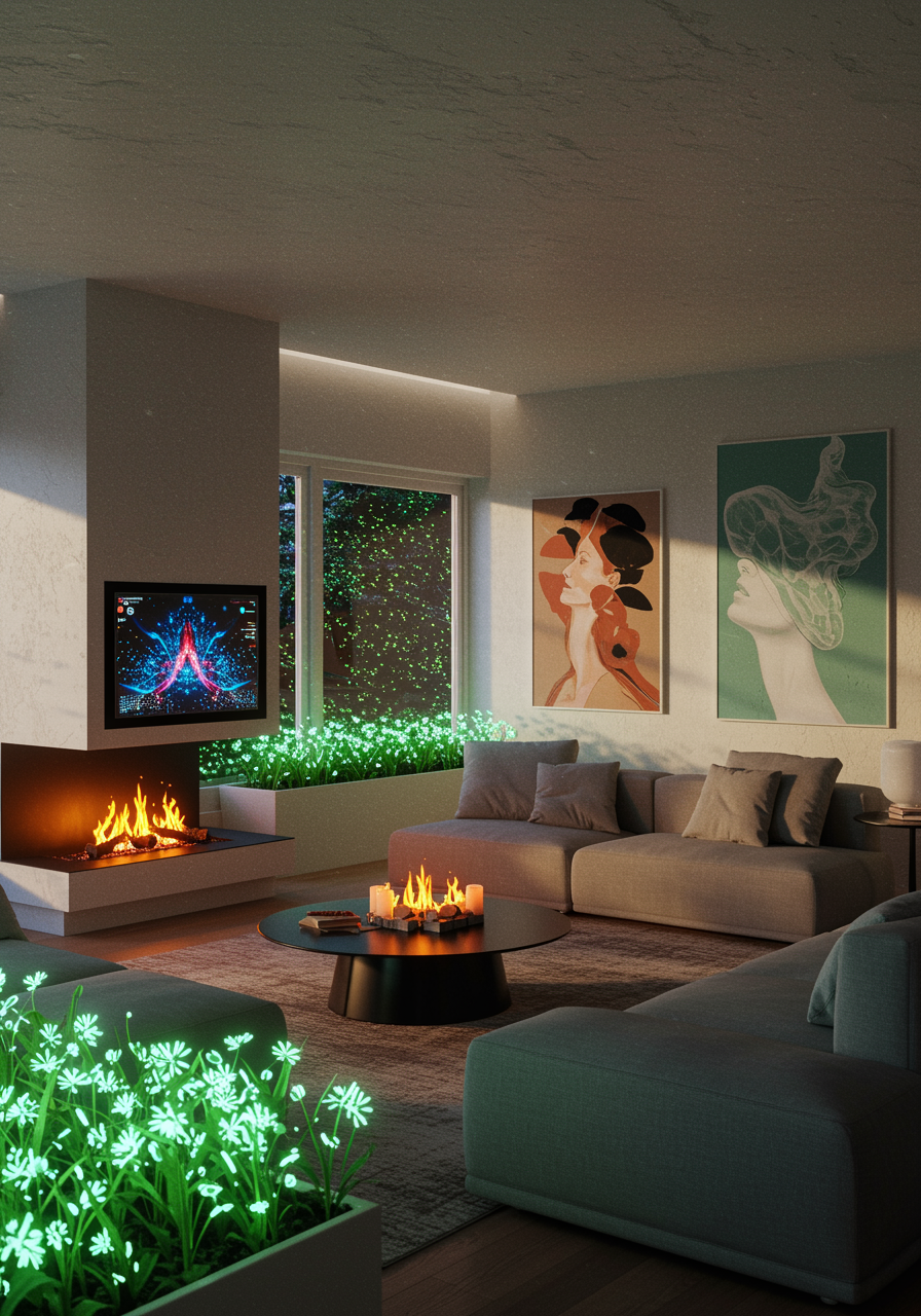 living room home interior design | BasedLabs.ai