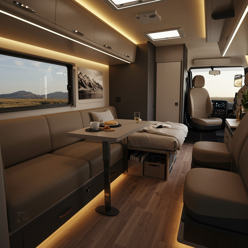 truck camper interior | BasedLabs.ai