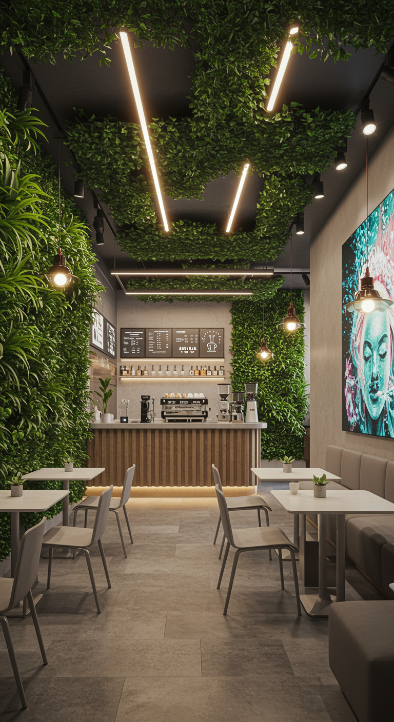 coffee shop interior | BasedLabs.ai