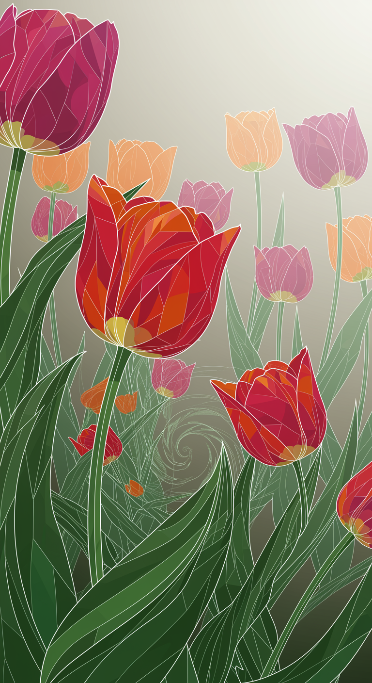 tulip drawing | BasedLabs.ai