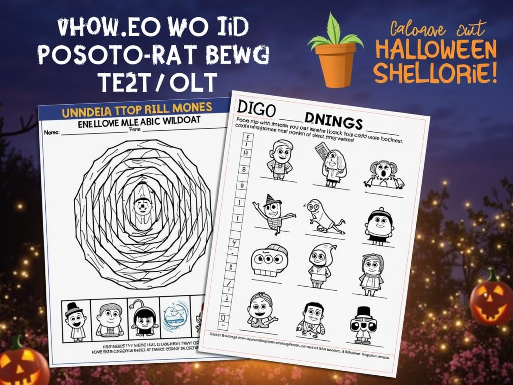 Inside Out Halloween Activity Sheets: The Secret Emotional Intelligence ...