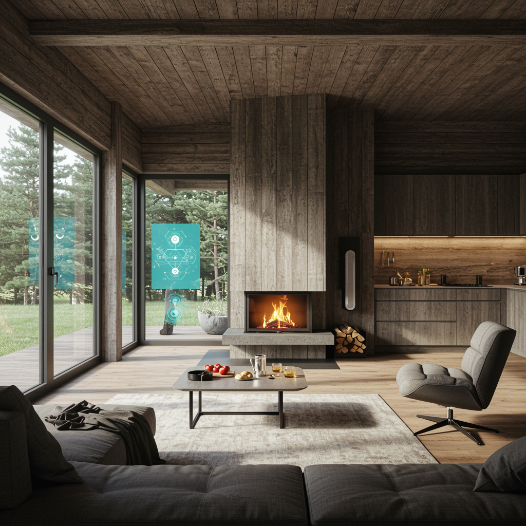 modern cabin interior | BasedLabs.ai