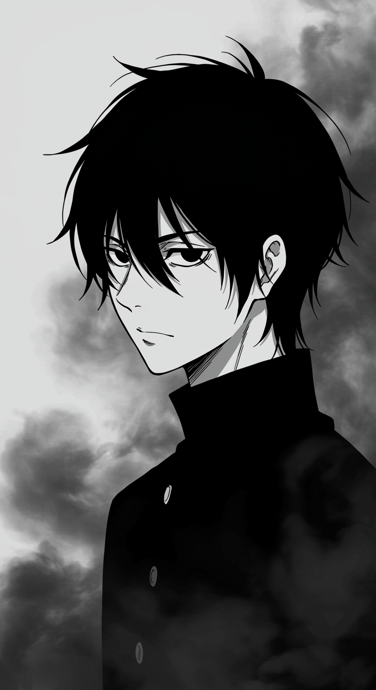 anime pfp black and white | BasedLabs.ai